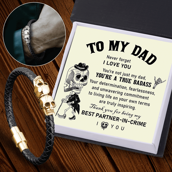 Skull Cuff Bracelet - Skull - To My Dad - You're Not Just My Dad, You ...