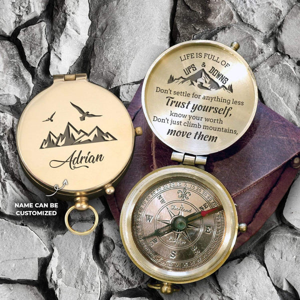 Personalized Engraved Compass - Travel - To My Son Daughter Grandson G ...